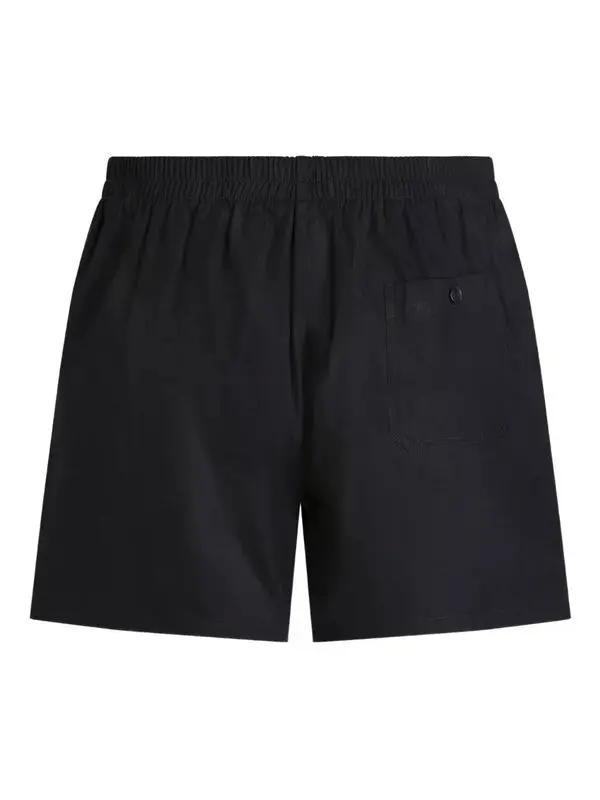 Dolce & Gabbana Logo-print Poplin Boxer Shorts - Blue