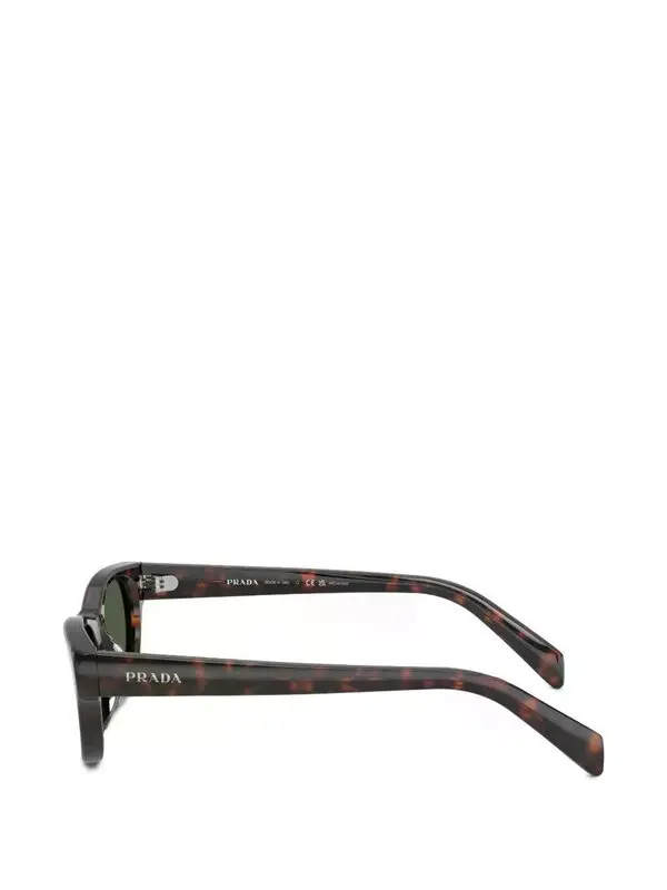 Prada Triangle-detail Sunglasses - Brown