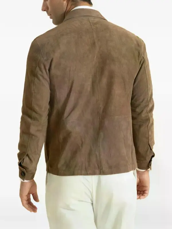 Eleventy Button Front Shirt Jacket - Neutrals