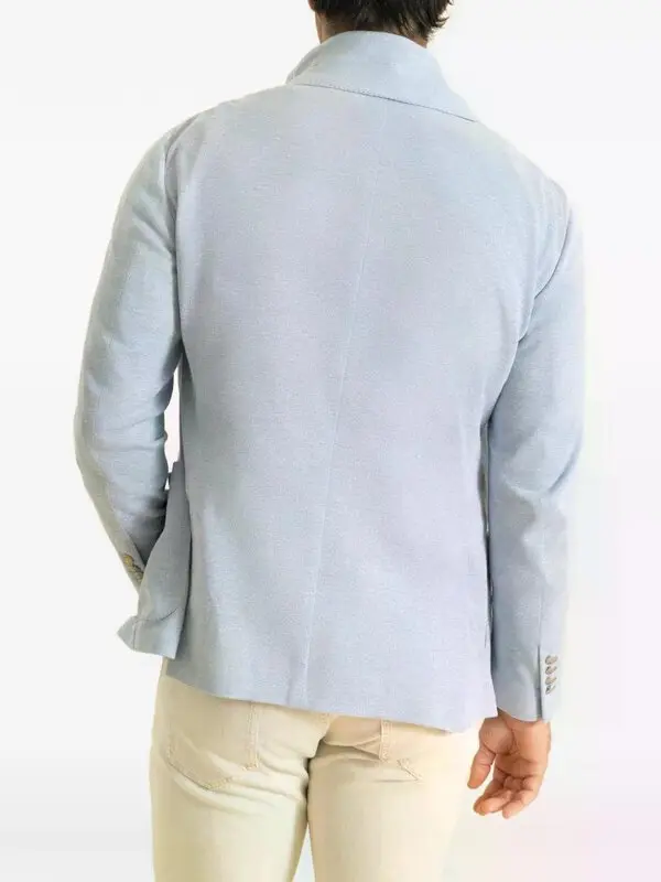 Eleventy Single Breasted Collar Jacket - Blue