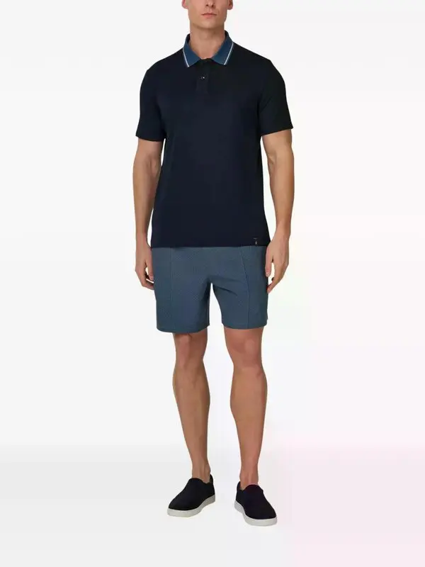 Boggi Milano Printed Swim Shorts - Blue