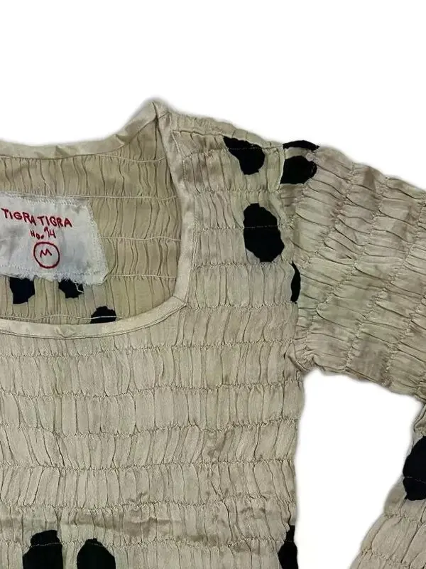 Tigra Tigra Dotted Square Neck Top
