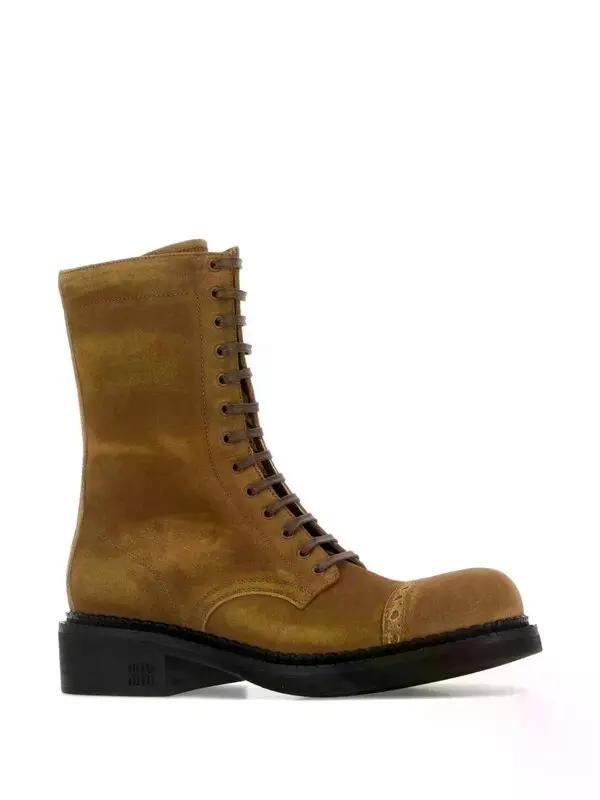 Miu Miu Lace-up Combat Boots