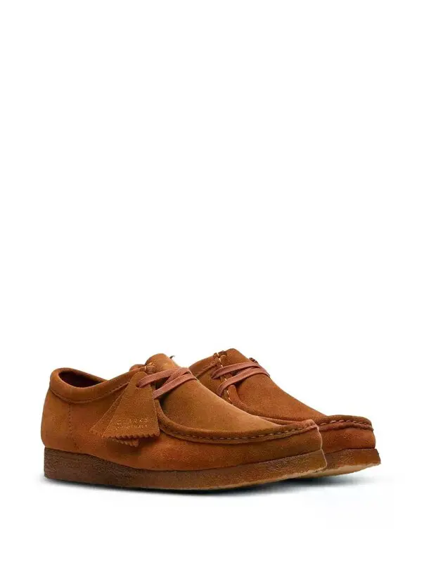 Clarks Wallabee Suede Boat Shoes - Brown