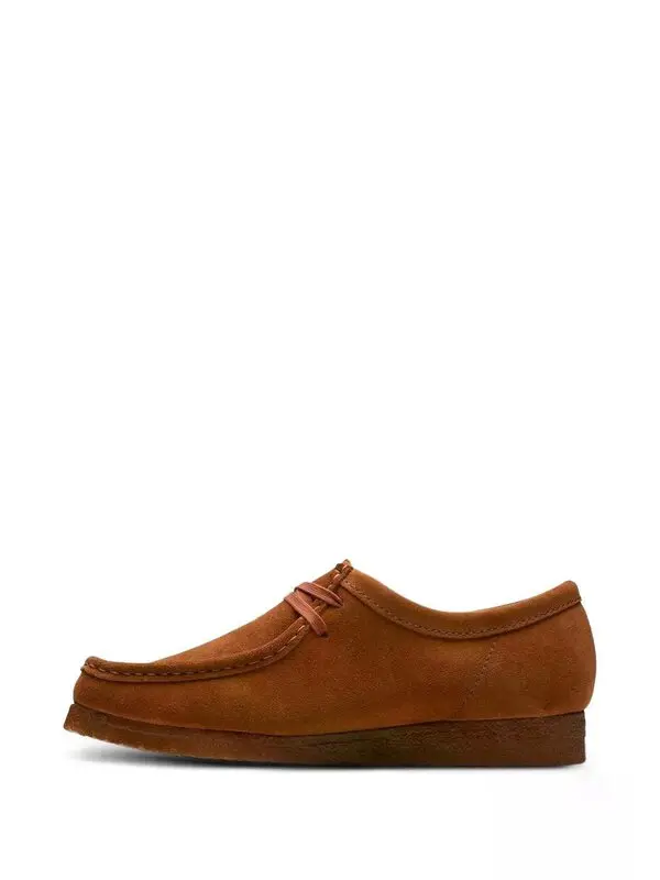 Clarks Wallabee Suede Boat Shoes - Brown