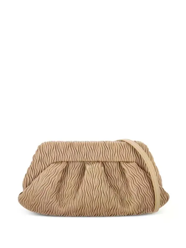 THEMOIRE Tia Gathered Clutch - Neutrals