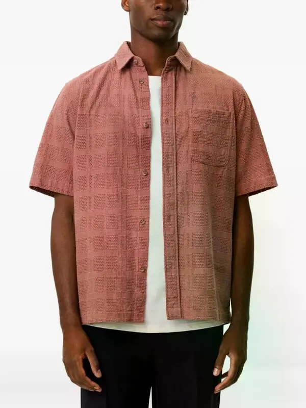 LES DEUX Charlie Checked Short-sleeve Shirt