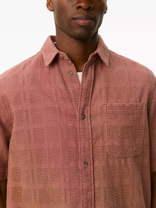 LES DEUX Charlie Checked Short-sleeve Shirt