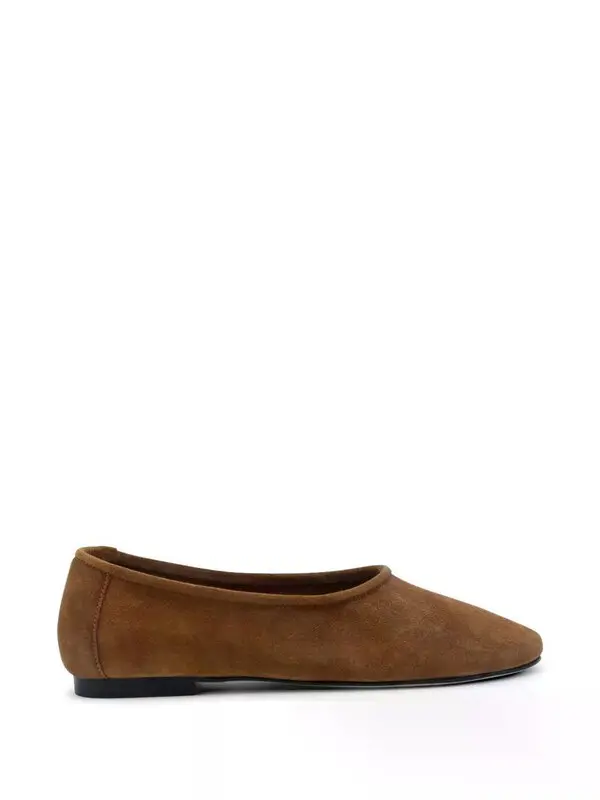 By Far Topstitch Ballerina Flats