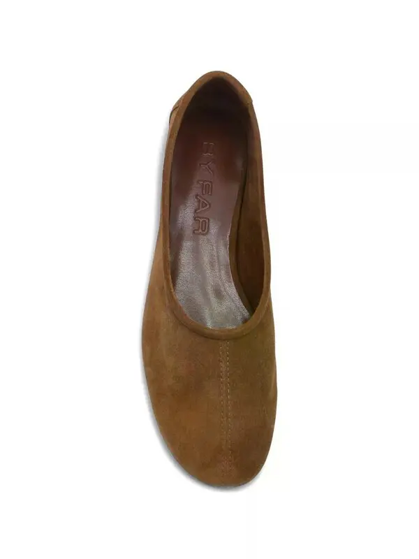 By Far Topstitch Ballerina Flats