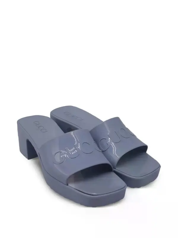 Gucci Embossed-logo Sandals