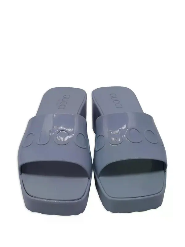 Gucci Embossed-logo Sandals