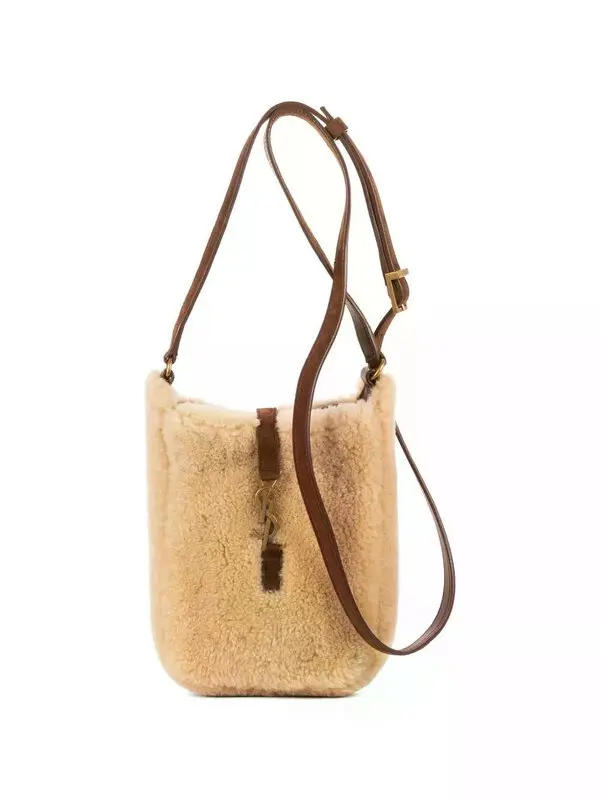 Saint Laurent 5 À 7 Shearling Cross Body Bag