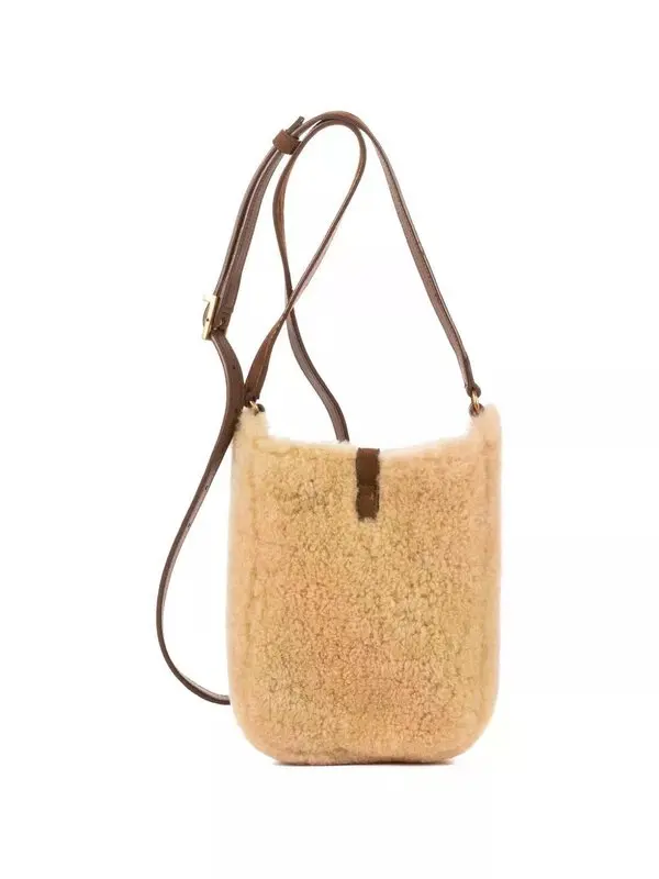 Saint Laurent 5 À 7 Shearling Cross Body Bag