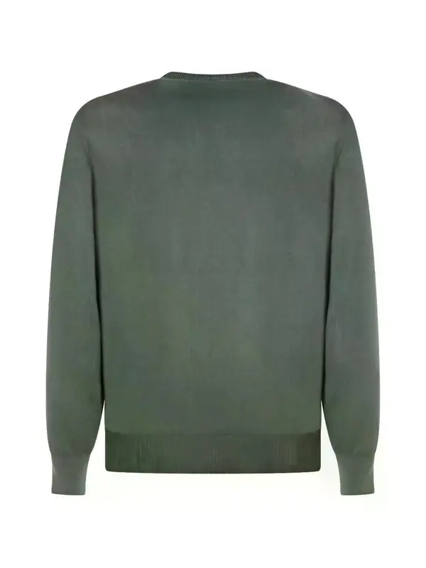 Altea Ribbed Crew Neck Sweater - Green