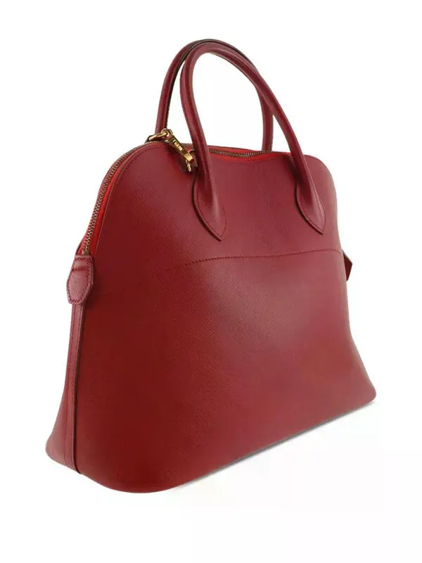 Hermès 1995 Courchevel Bolide 37 Satchel - Red