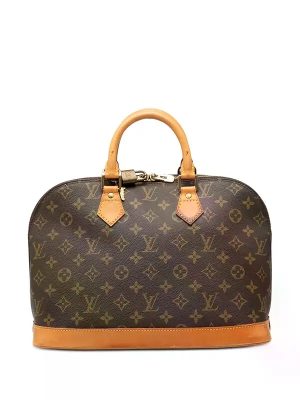 LOUIS VUITTON 1995 Monogram Alma Pm Handbag - Brown