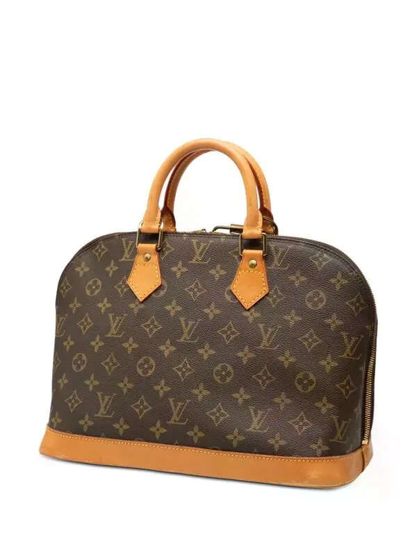 LOUIS VUITTON 1995 Monogram Alma Pm Handbag - Brown