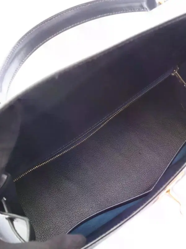 Hermès 1998 Box Calf Kelly I Sellier 28 Handbag - Blue