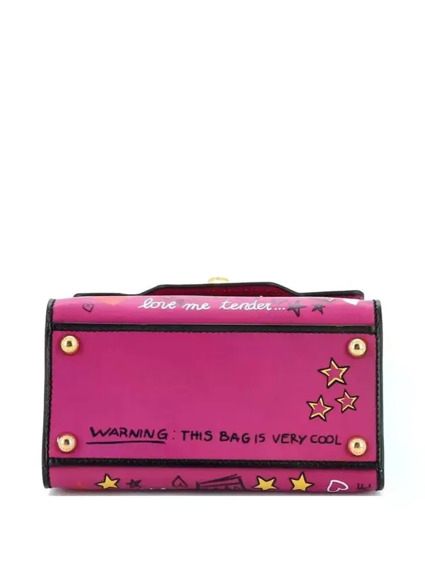 Dolce & Gabbana Printed Leather Mini Satchel With Top Handle