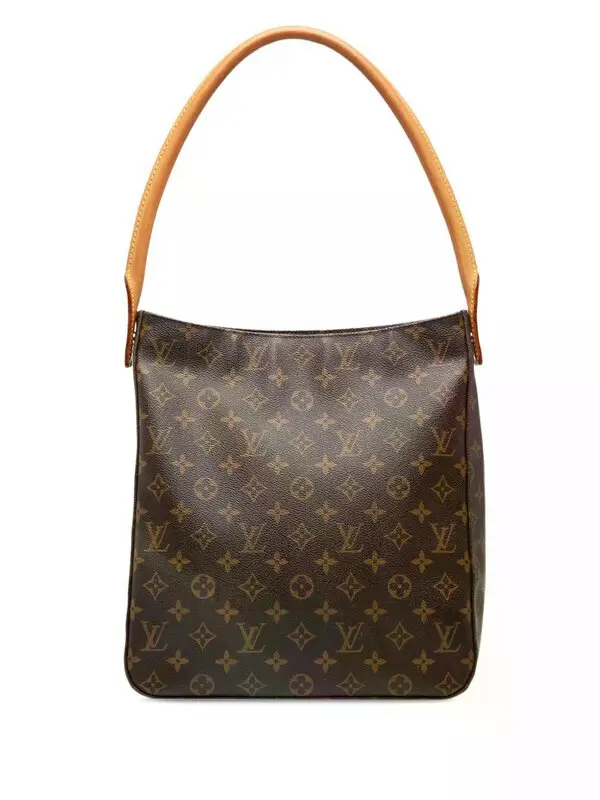 LOUIS VUITTON 2002 Monogram Looping Gm Shoulder Bag - Brown