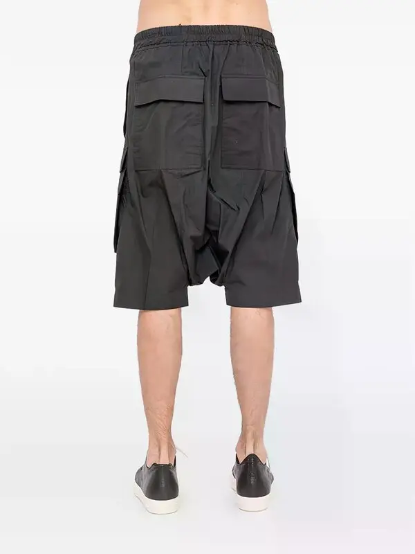 Rick Owens Drawstring-fastening Cargo Shorts - Black