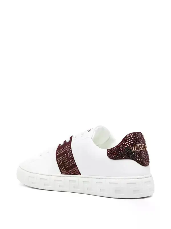 Versace Leather Sneakers - White