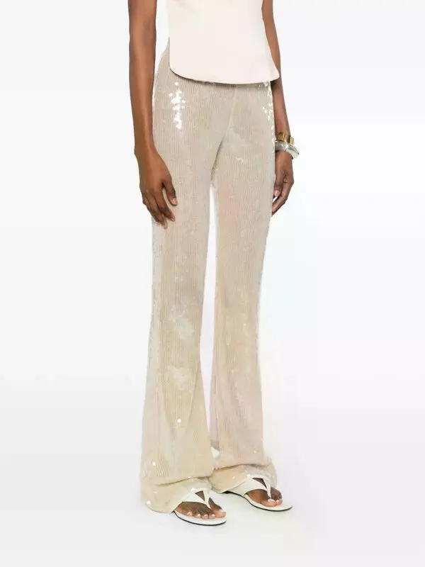 Oseree Sequin Trousers - Neutrals