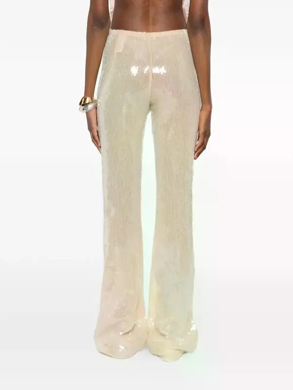 Oseree Sequin Trousers - Neutrals
