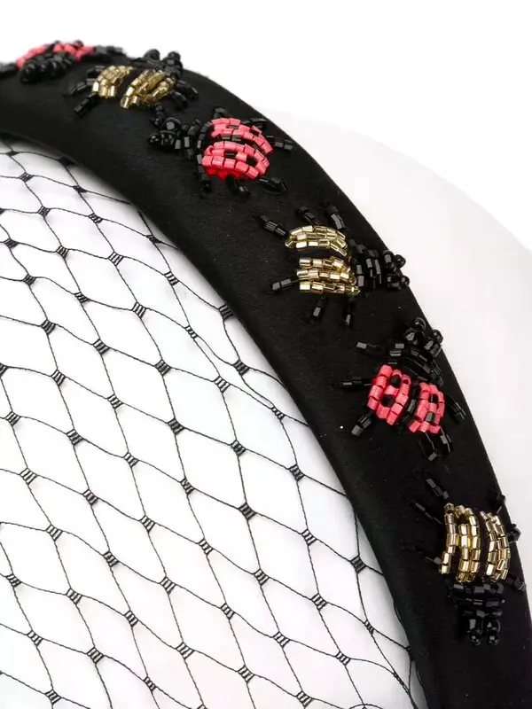Red Valentino Bug-beaded Headband
