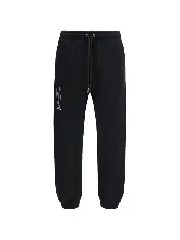 Off-White Arrow-graphic Track Pants - Black