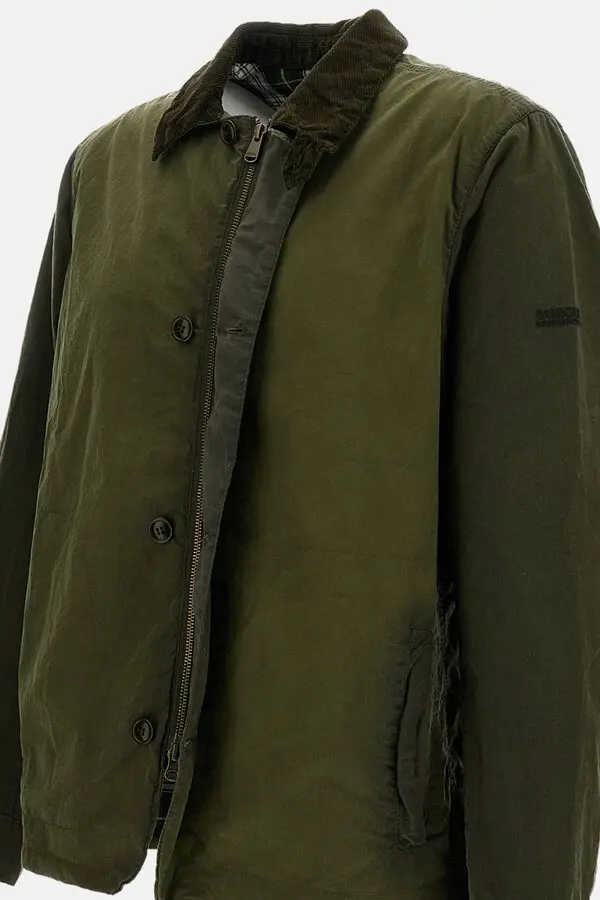 BARBOUR INTERNATIONAL Troon Waxed Cotton Jacket - Green