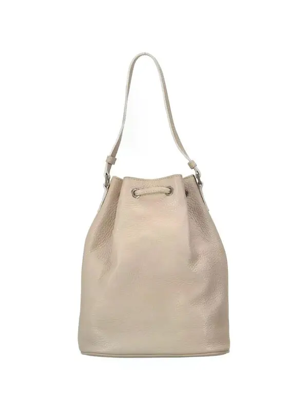 LA ROSE Pocket Drawstring Satchel - Neutrals