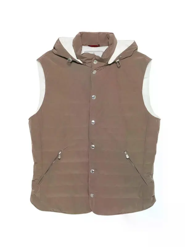 Brunello Cucinelli Quilted Hooded Gilet