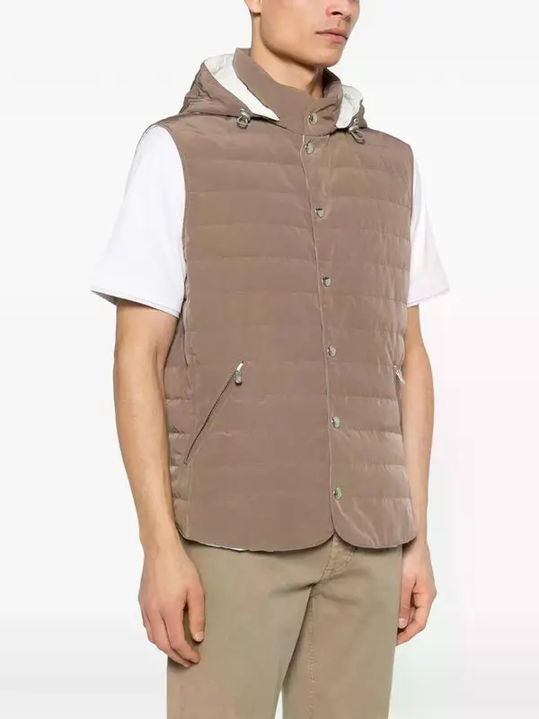 Brunello Cucinelli Quilted Hooded Gilet