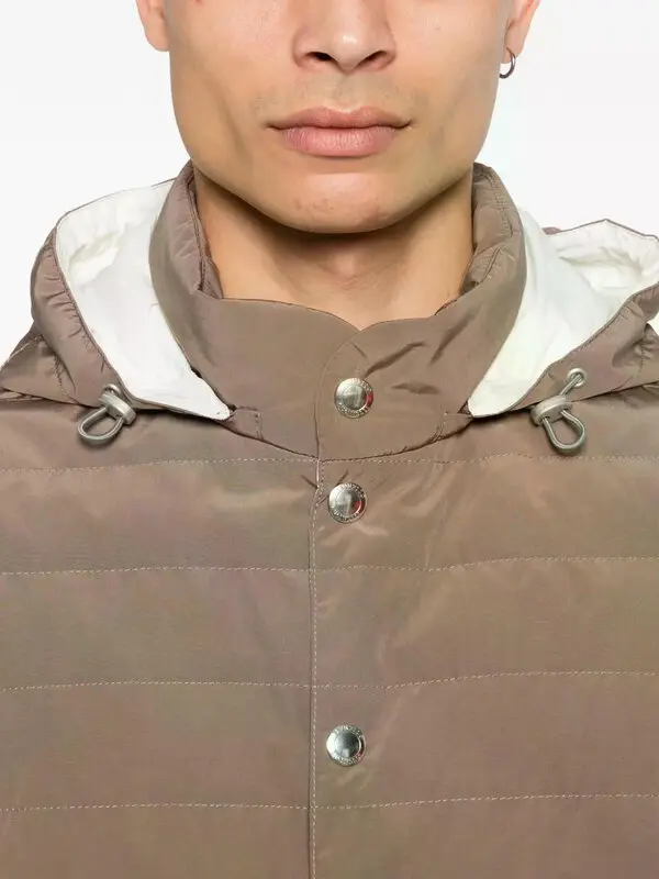 Brunello Cucinelli Quilted Hooded Gilet