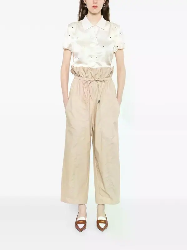 LESS Polka Dot Silk Blouse