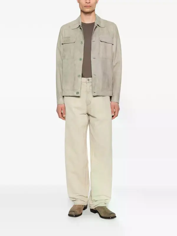 SALVATORE SANTORO Button Patch-pocket Jacket - Neutrals