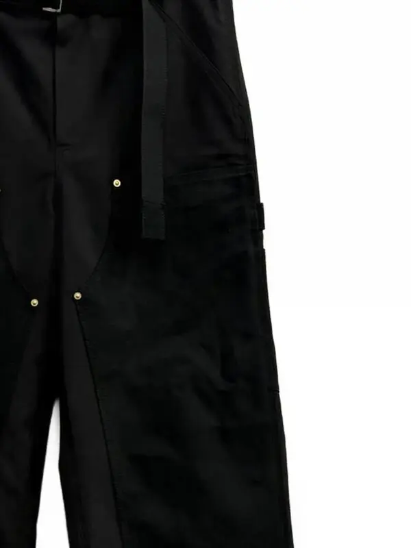 Sacai Belted Cotton Trousers