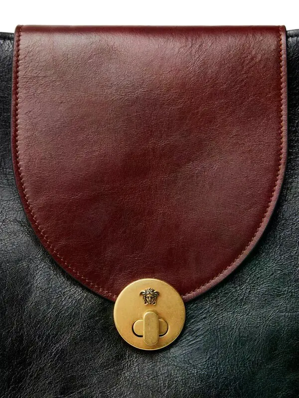 Versace Vivian Large Leather Shoulder Bag