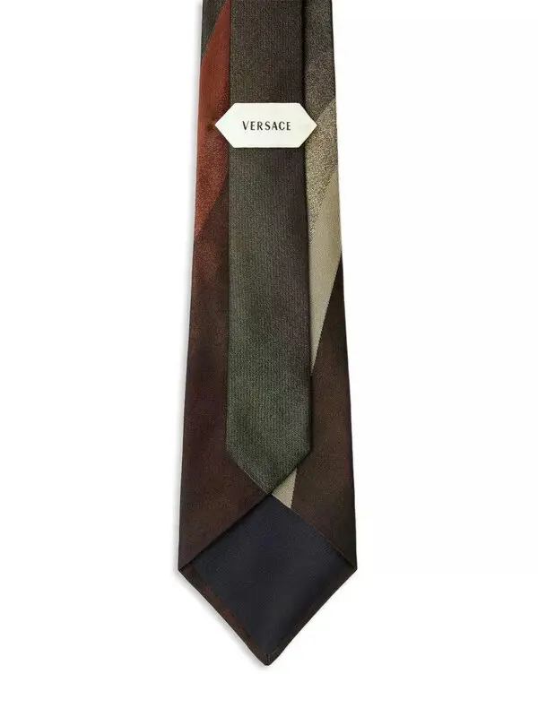 Versace Printed Silk Neck Tie