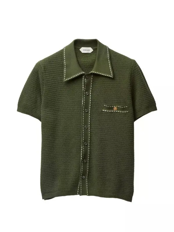 Versace Cotton Knit Shirt - Green
