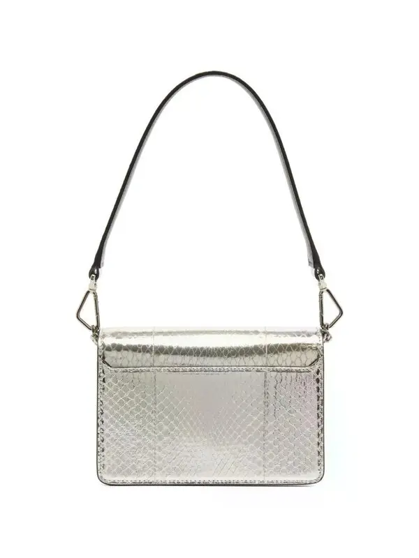 LANCEL Crystal-embellished Snakeskin Shoulder Bag