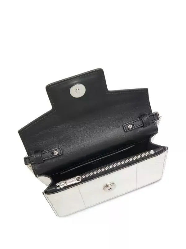 LANCEL Crystal-embellished Snakeskin Shoulder Bag
