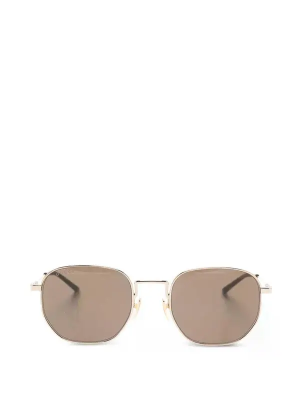 Gucci Geometric Sunglasses - Gold