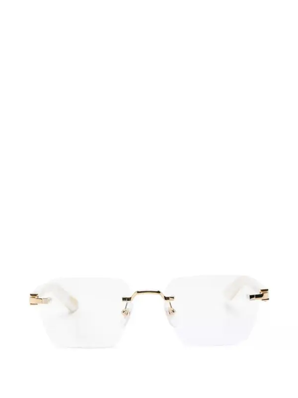 Cartier Rimless-frame Glasses - White