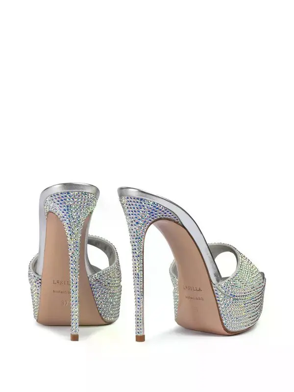 LE SILLA Crystal-embellished Platform Sandals