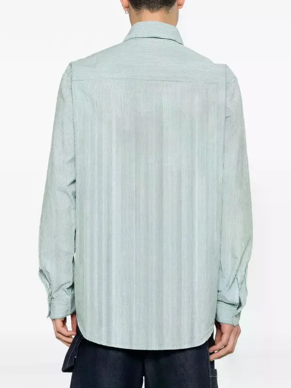 DIESEL® Striped Embroidered Shirt - Green