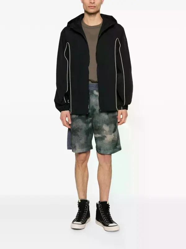 DIESEL® Camouflage Mesh Track Shorts