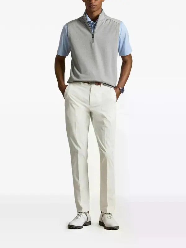 Rlx Ralph Lauren Zipped High-neck Vest - Grey